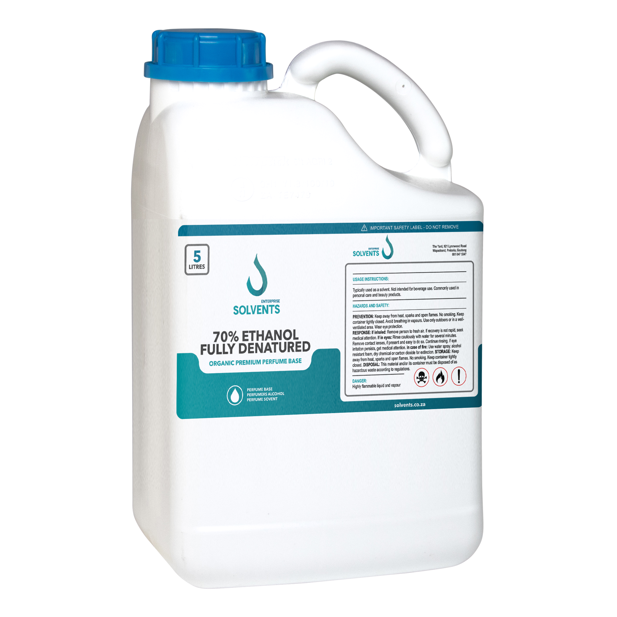 70% Fully Denatured Ethanol Blended with 30% Water (5L)